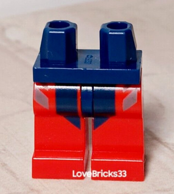 New LEGO Warrior Legs Printed Pants Lion Metal Leg Flanks Dark Blue Red ...