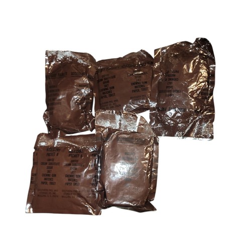 Vintage MRE Military Accessory Packs Lot of 5 80s 90s Brown Bags | eBay