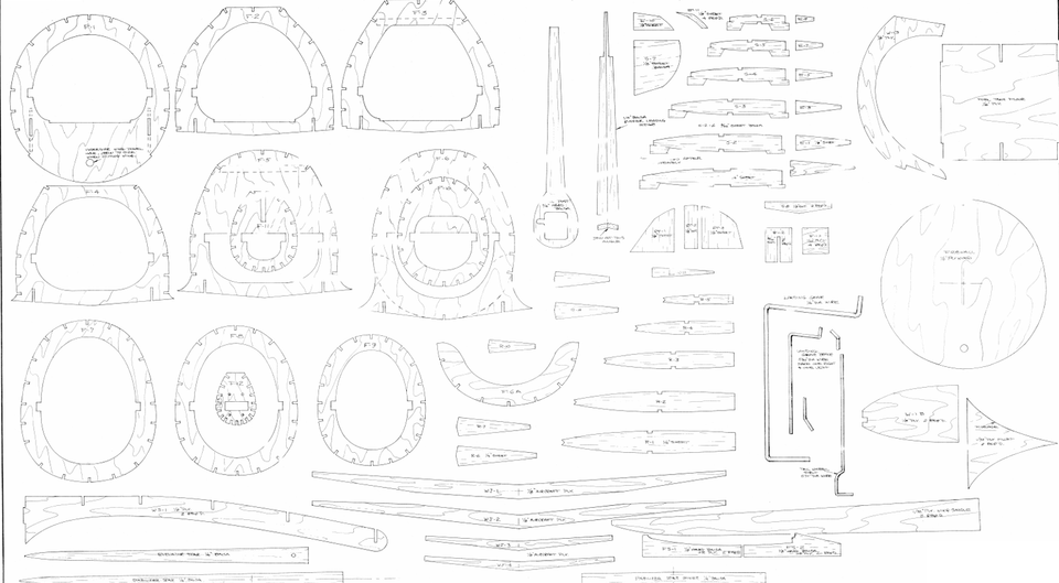Mitsubishi A6M2 Zero 64" WS RC Airplane Kit Balsa Ply Short Kit & Plans ...