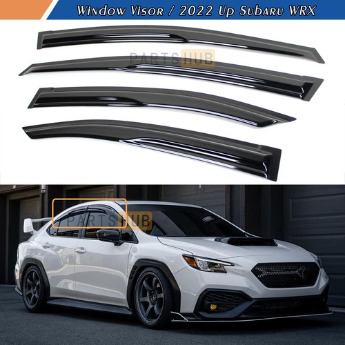 For 2022-2025 Subaru WRX VB JDM Wavy Mugen Style Window Visors Rain ...