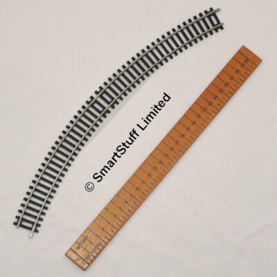 Hornby R607 2nd Radius Double Curve 45 Deg Railway Track 00 Gauge 1:76 ...