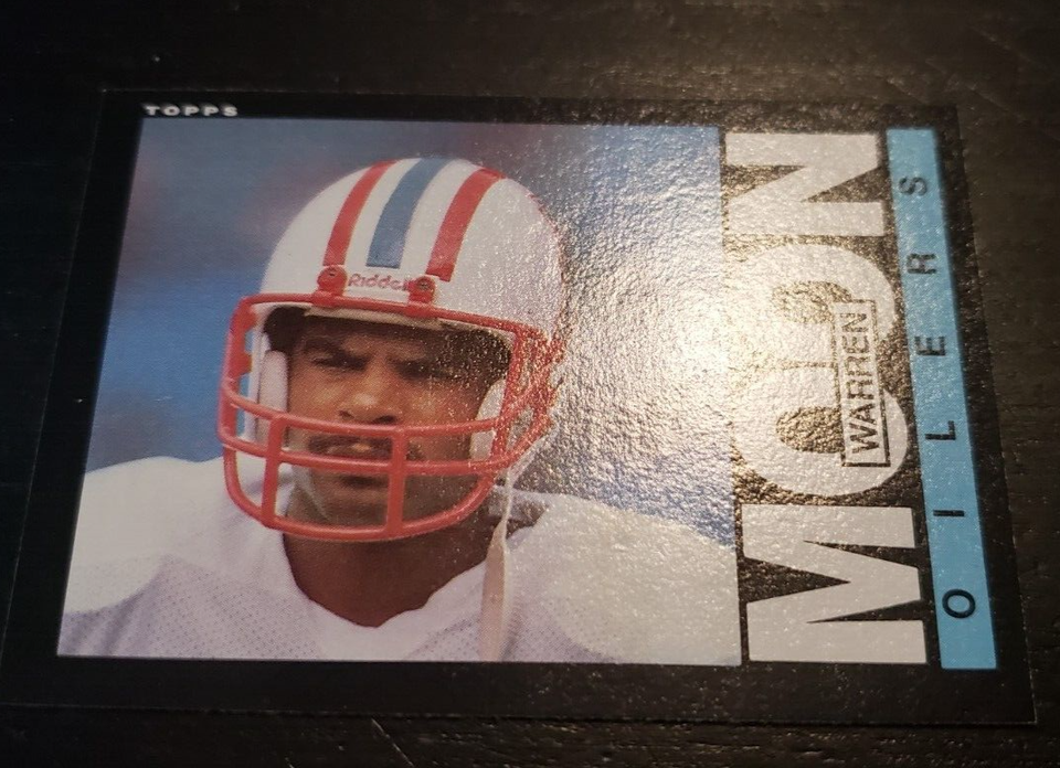 1985 Topps #251 Warren Moon Rookie Card Team: Houston Oilers Football ...