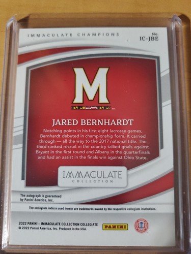 2022 Panini Immaculate Collegiate Jared Bernhardt Auto 67/99 | eBay