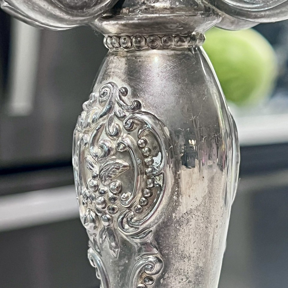 Godinger Candelabra Silver Plate Baroque Ornate 5 Light Victorian 13 ...