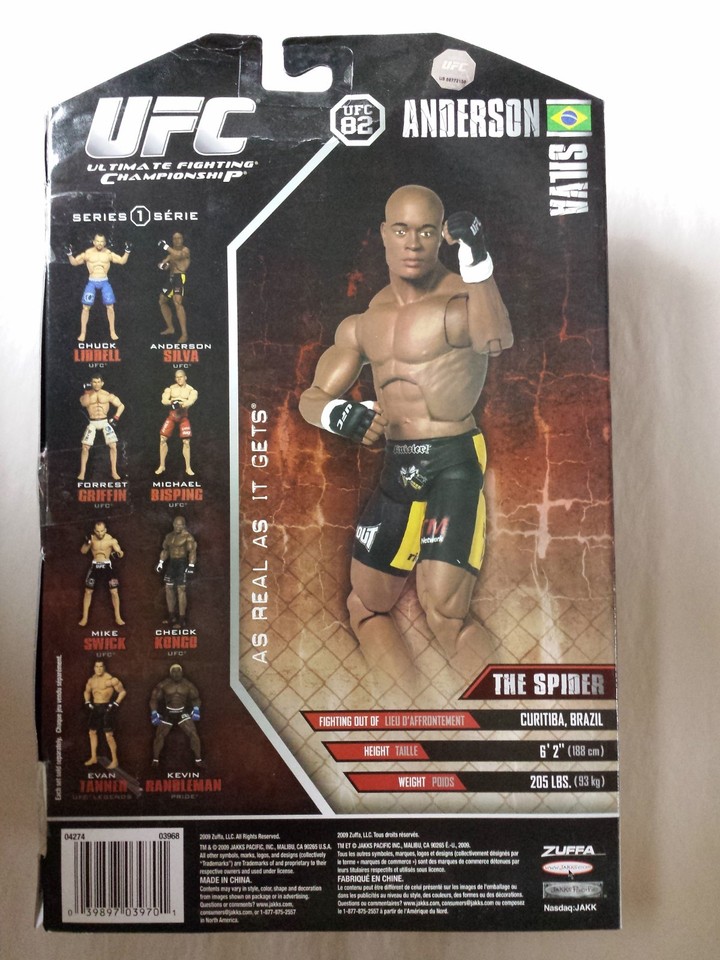 Anderson Silva Jakks Pacific UFC Legends Series NIB Series 1 UFC MMA ...