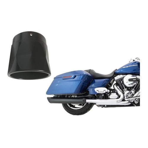 Tab Performance 4" Black B.A.M. Slip-on Exhaust with Black Straight Cut ...