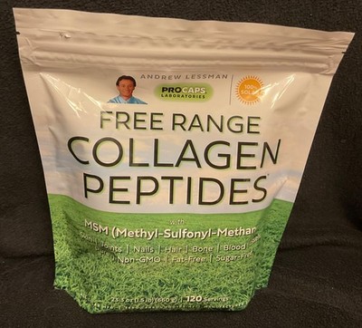Andrew Lessman Free Range Collagen Peptides MSM 120 Serve Exp 12-30 ...