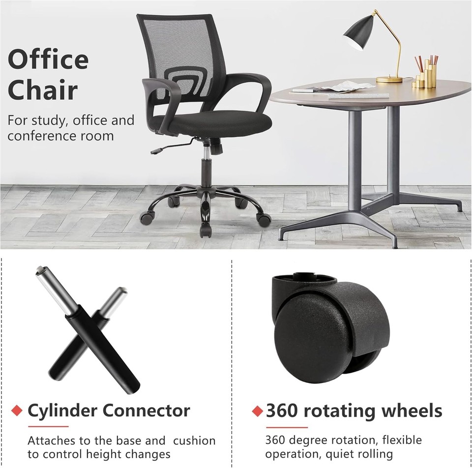 PayLessHere Office Computer Chair Ergonomic Cheap Desk Chair Adjustable ...
