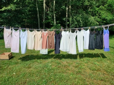 Lot of 15 Vintage 1940s to 1990s womens full slips mix sizes + Colors ...