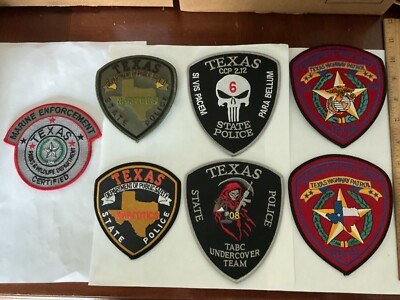 Texas State Police and Enforcement 7 titles full size collectible ...