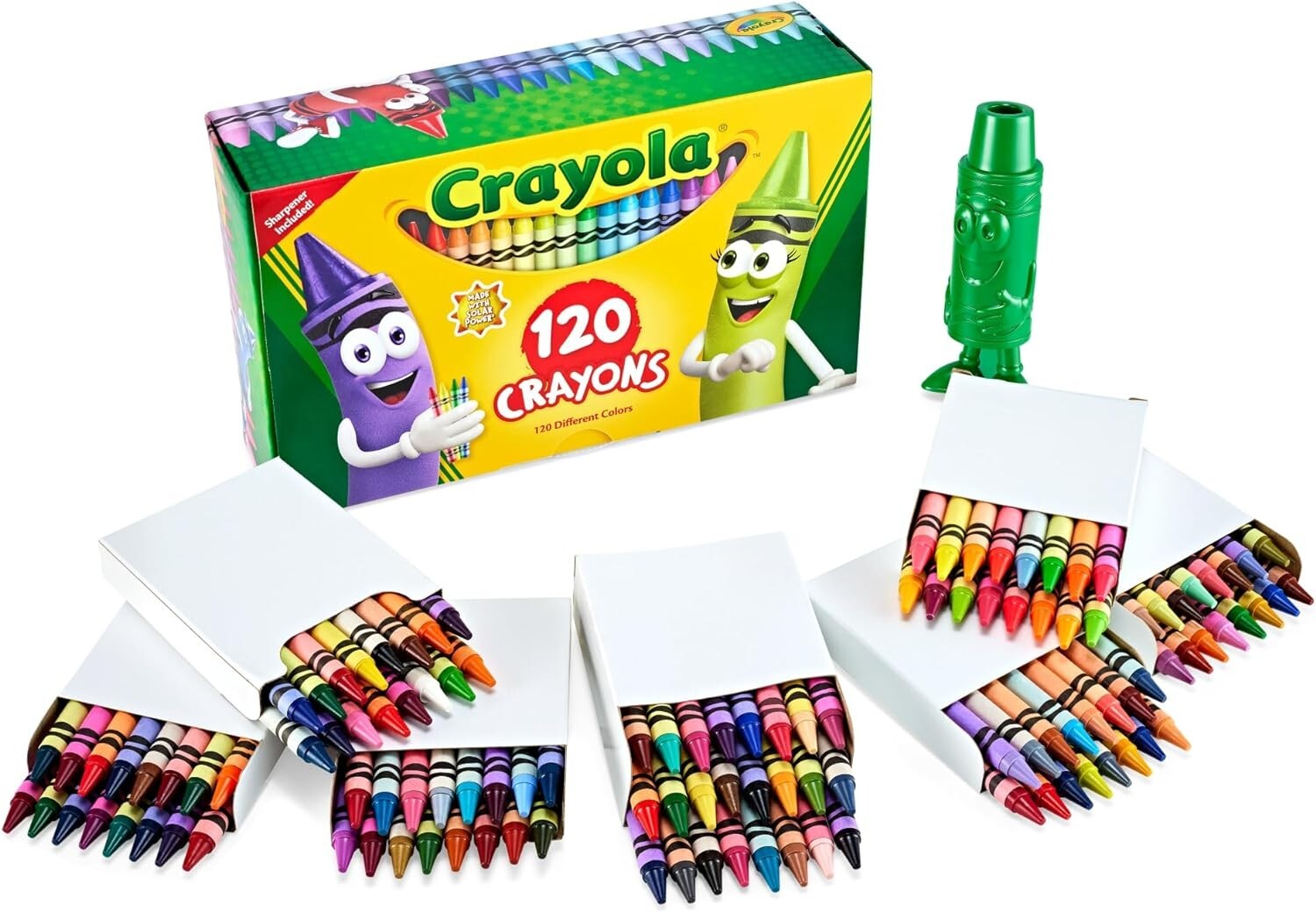 Crayola 52-6920 Giant Chest of 120 Color Crayons With Sharpener for ...