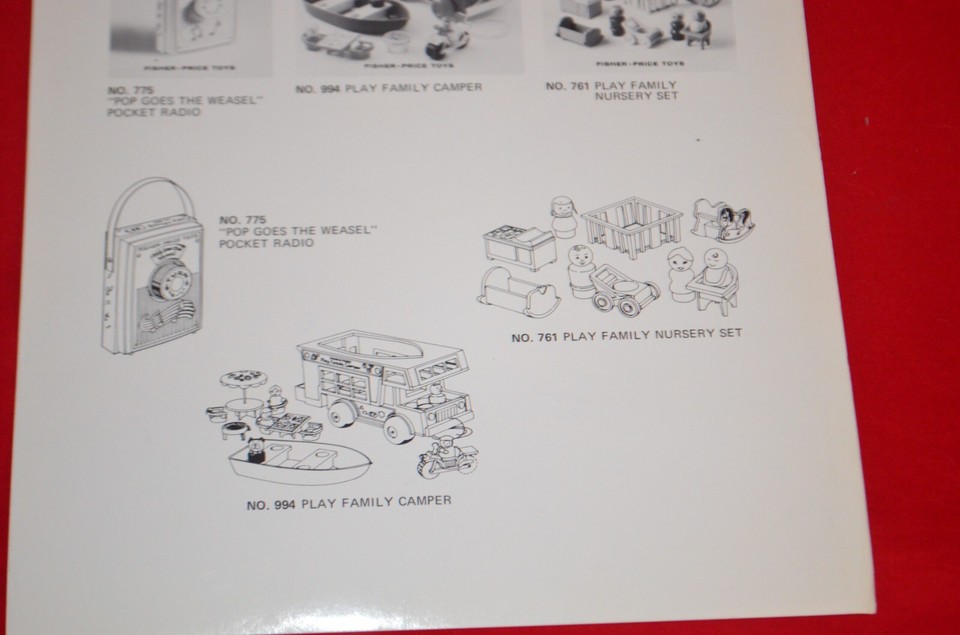 Fisher Price Toys Original 1973 Electro Proof Line Drawing Ad Page 8.5 ...