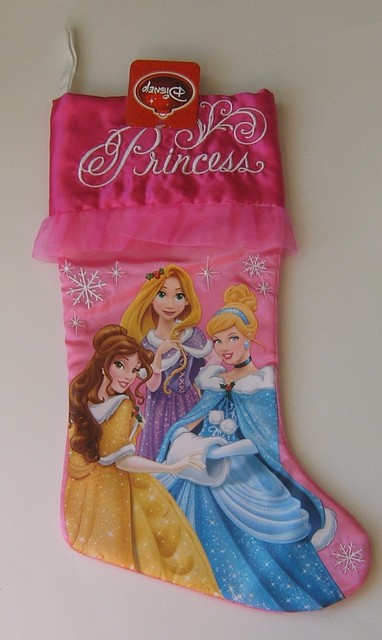 Disney Princess Christmas Stocking Pink Satin Ruffle 18 in. for sale ...
