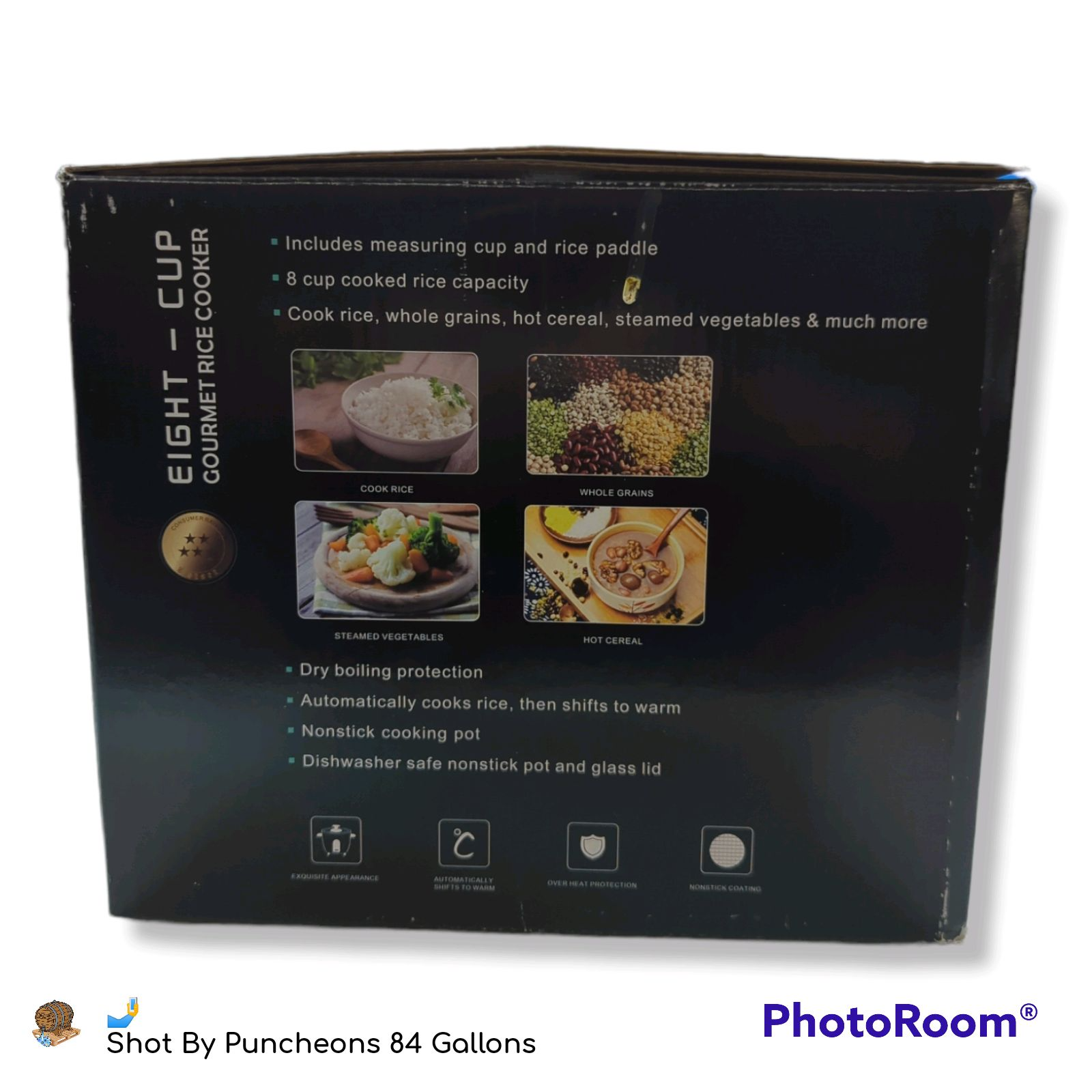 SERVAPPETIT Rice Cooker, 8 Cup, Removable Pot and Lid (Red) | eBay