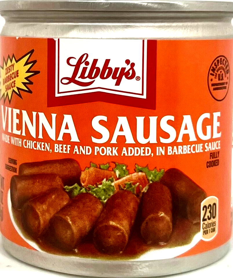 Libby's Vienna Sausage Made with Chicken,Beef+Pork In Barbecue Sauce 4 ...
