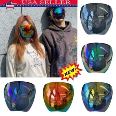 Sunglasses Polarized Large Mirror Full Face Cover Fashion Mask ...