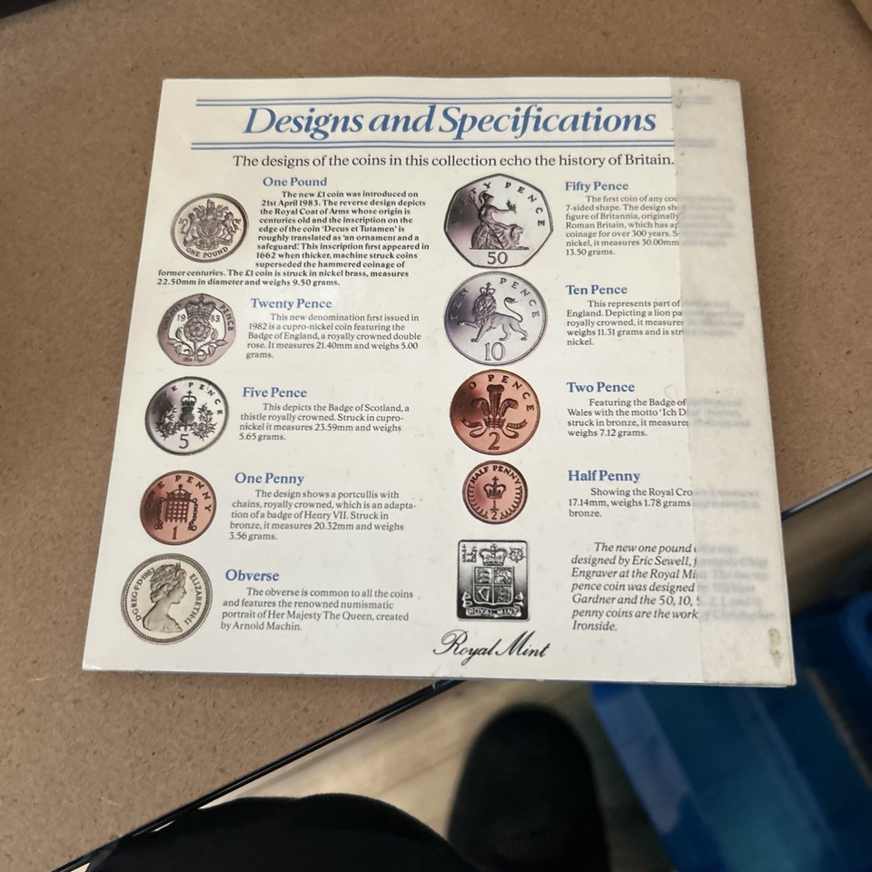 The Great British 1983 Coin Collection - 8 Uncirculated Coins Set ...