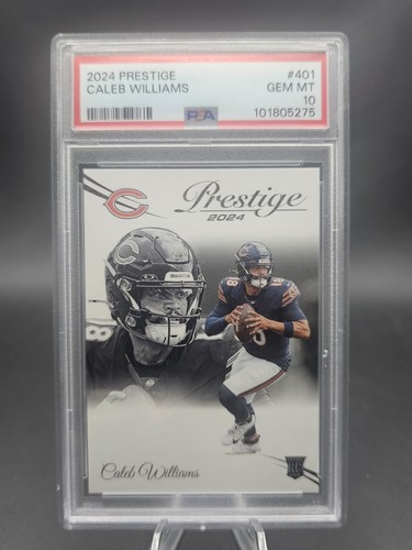 2024 Panini Prestige Caleb Williams Rookie Card #401 PSA 10 GEM MINT ...