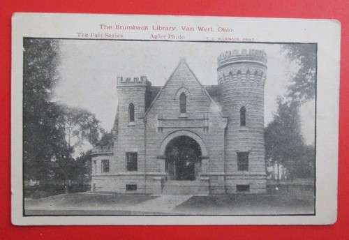 Brumback Library Alger Photo Van Wert OH Unposted DB Postcard | eBay