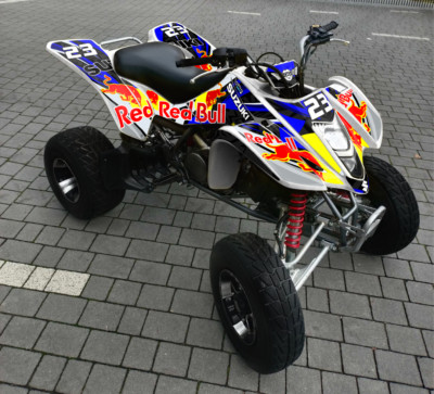 Reaper V2 Red Graphics ATV Graphics Kit Sticker Decal For Suzuki LT ...