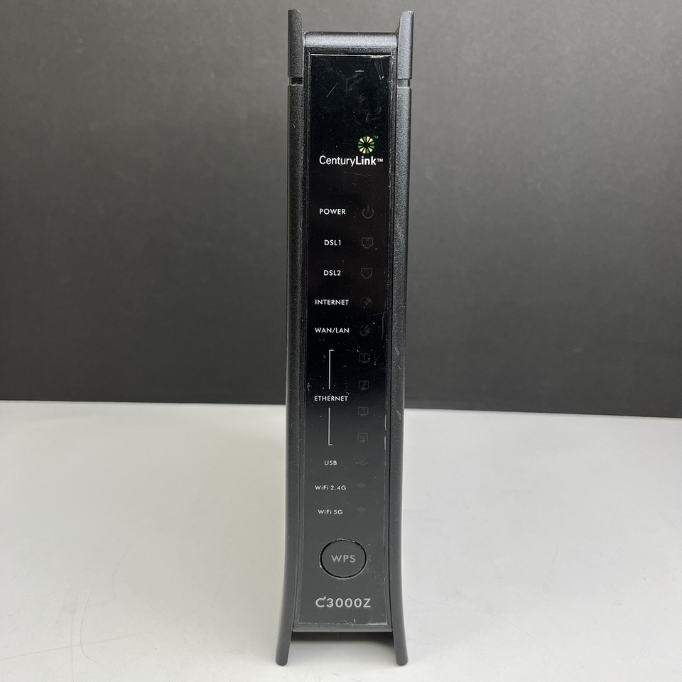 CenturyLink ZyXEL C3000Z DSL Modem Wireless Router w/ Power Adapter! | eBay