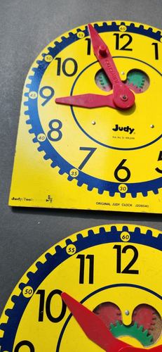 Original JUDY CLOCK LEARN TO TELL TIME Large Educational Homeschool ...