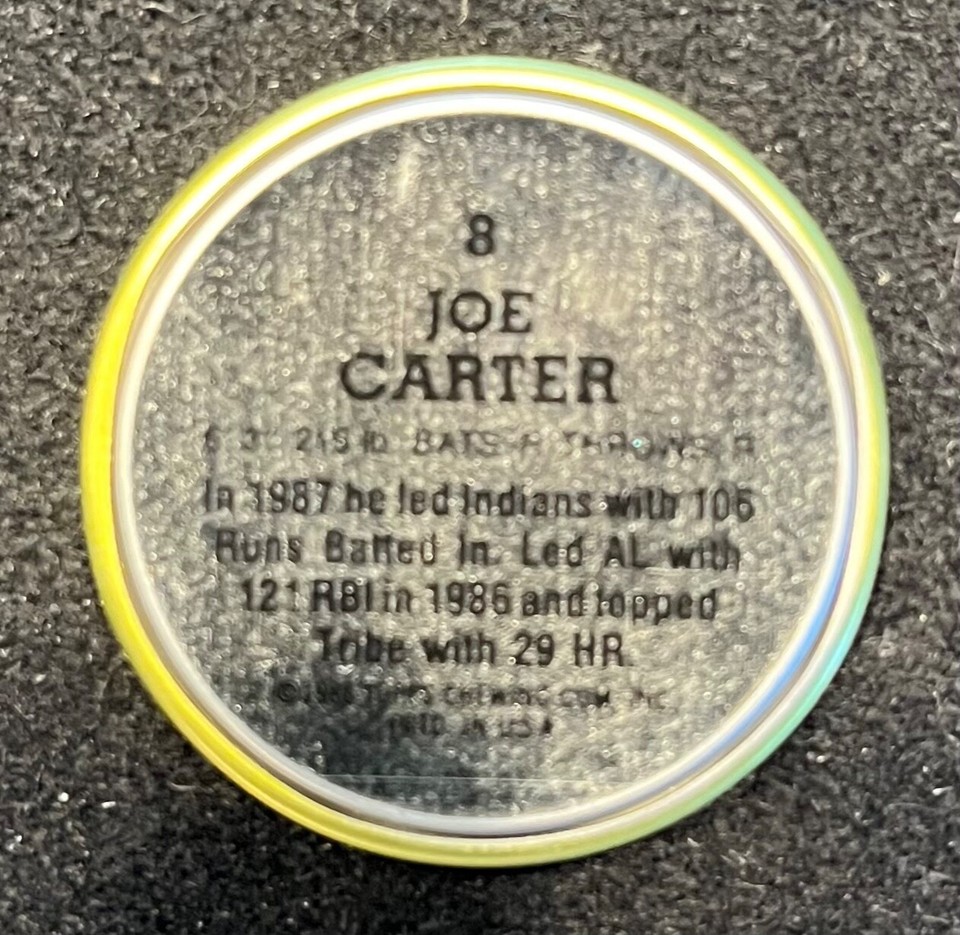 Joe Carter 1988 Topps MLB Baseball Coin #8 - Cleveland Indians | eBay