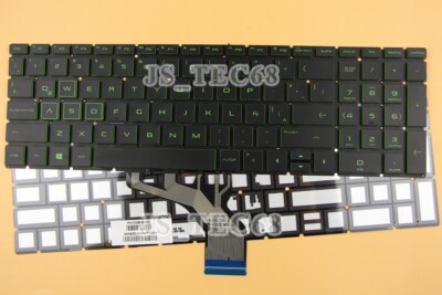 for HP 15-ec 15Z-EC000 15-EC0001la 15-EC0003la Keyboard Latin green ...