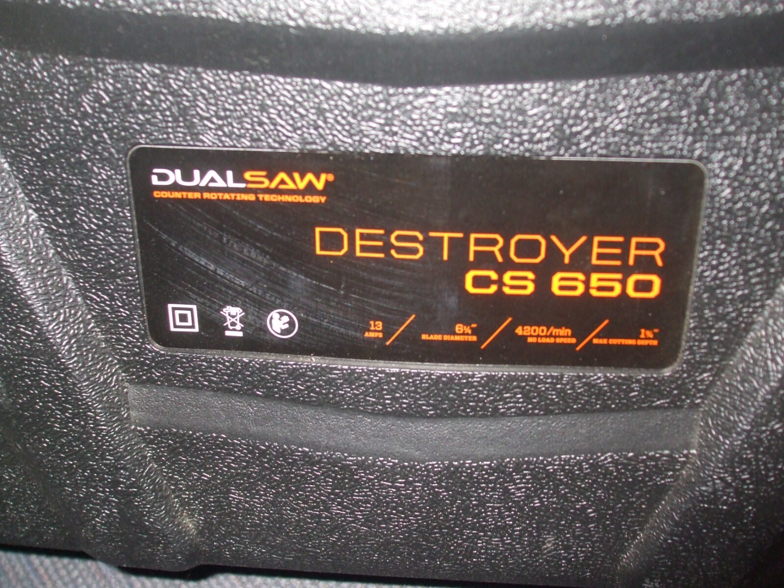 DUALSAW Destroyer CS650 Counter-rotating Saw With Carry Case for sale ...