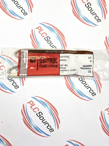 S&C POSITROL FUSE LINK CAT NO 265065 65AMP LENGTH 23" | eBay UK