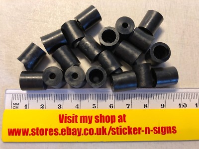 20x Medium Locator BLACK CUPS ONLY Letter Fixings Sign Makers Snapfix ...