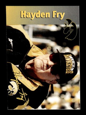 1996-97 Iowa Hawkeyes Seniors Team Issue Hayden Fry Head Coach BXCP01 ...