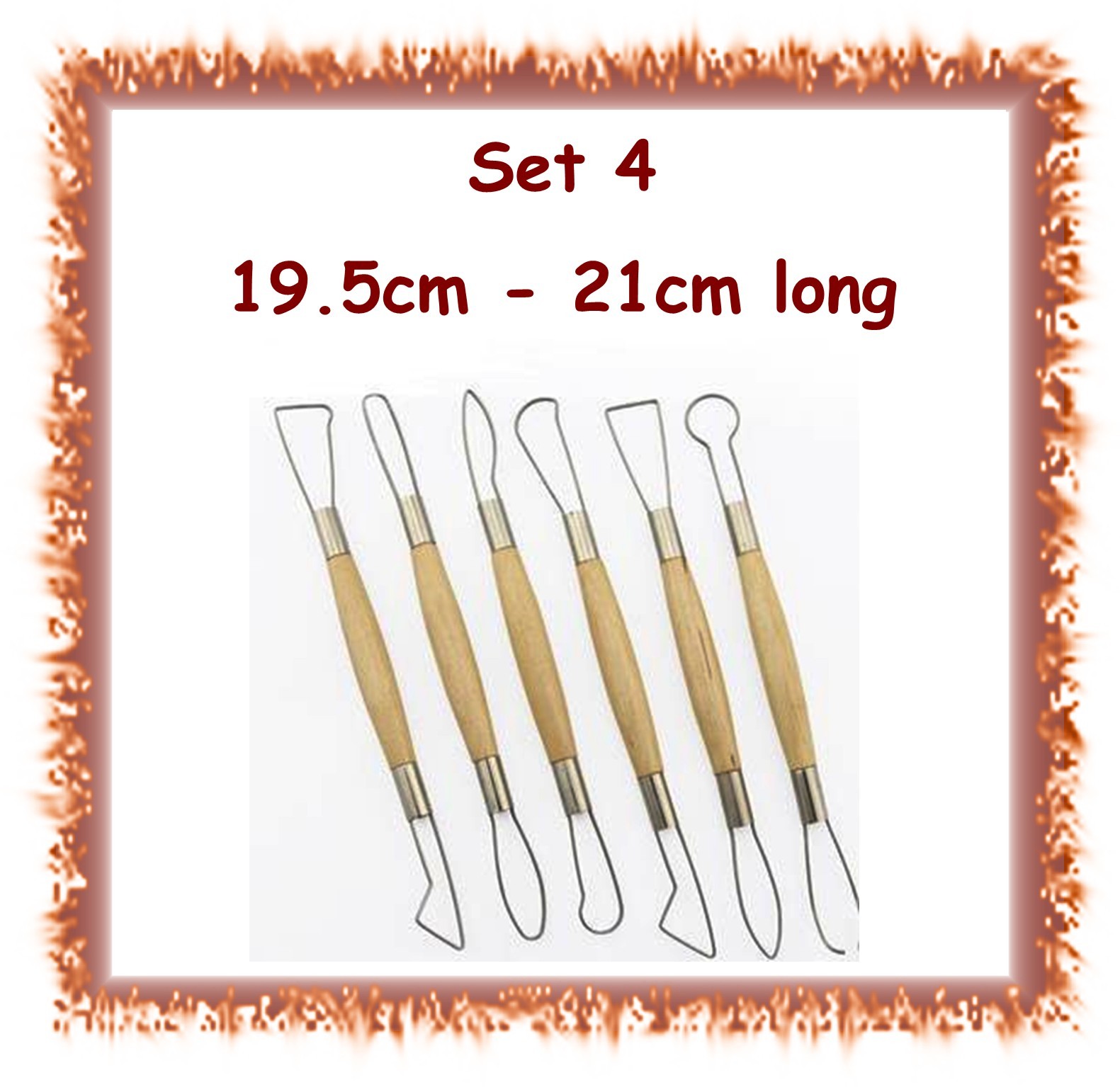 Clay / fondant shaper modelling sculpting tools - ball silicone polymer ...
