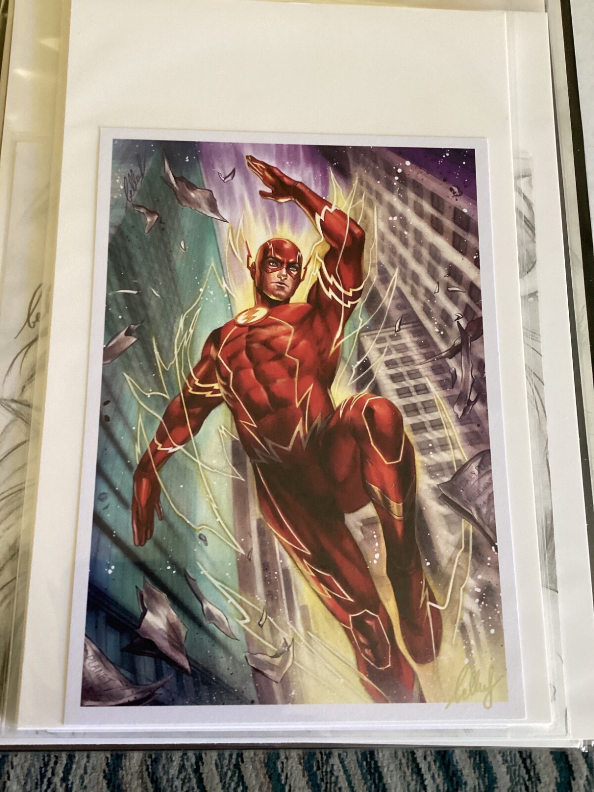 The Flash art print signed by Bella rachlin | eBay
