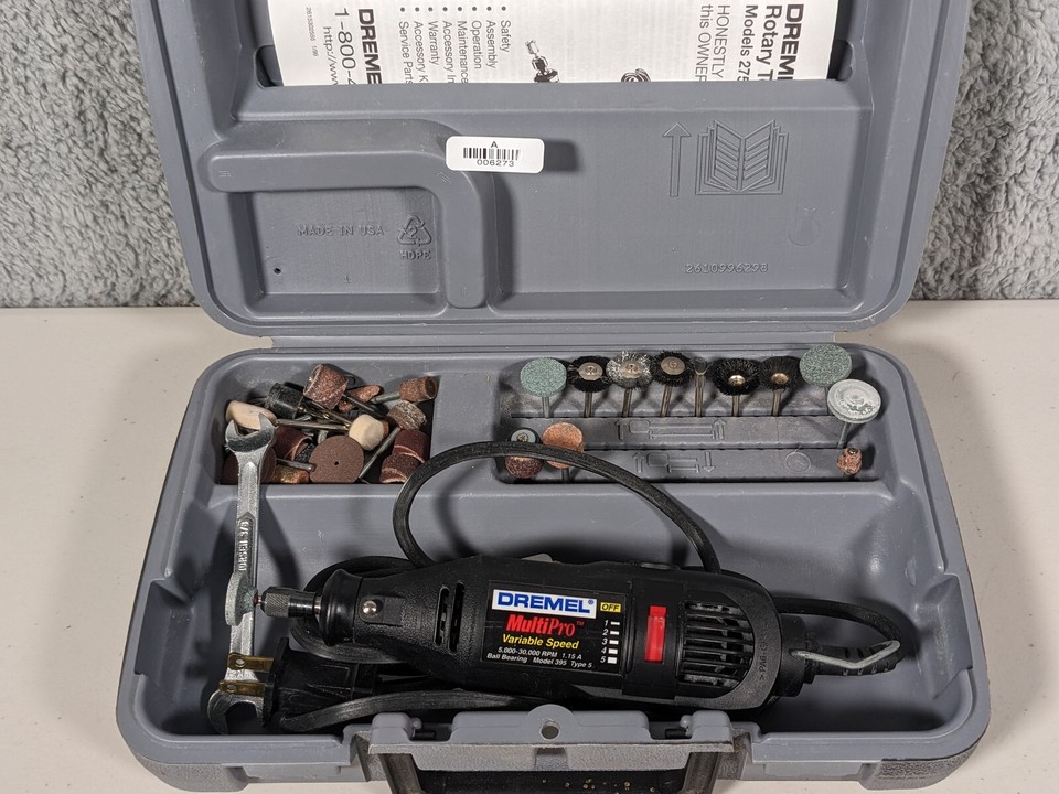 Dremel Multipro Rotary Tool Model 395 Type 5 Variable Speed w/Case ...