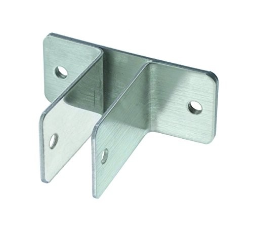 11759 Two Ear Stamped Stainless Steel Wall Bracket 1 in. Panel Two Ear ...