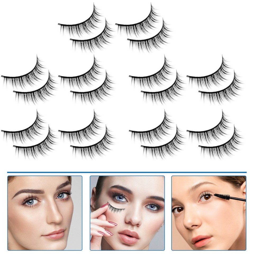 10 Pairs Makeup Natural Lashes Lashes Eyelash Extension Small Lashes ...
