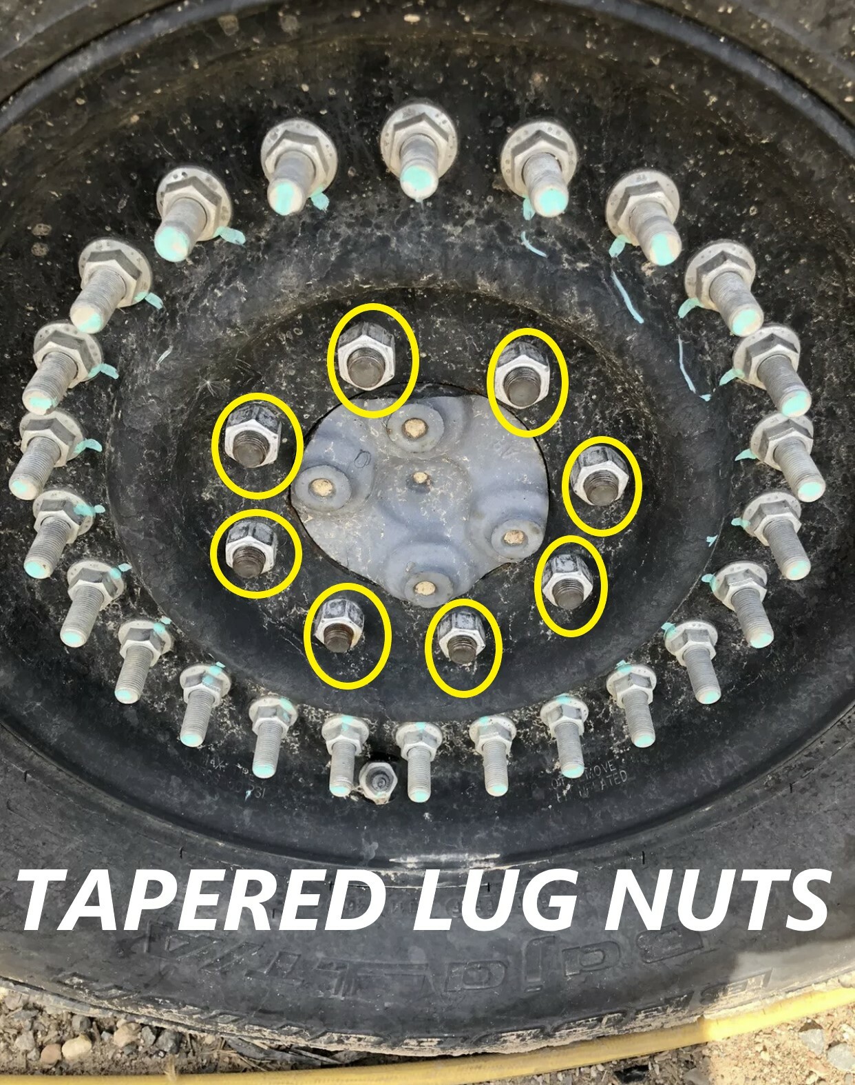 8 Zinc Coated Lug Nuts for Humvee Tire Wheel Rim 12339403 5310-01-021 ...