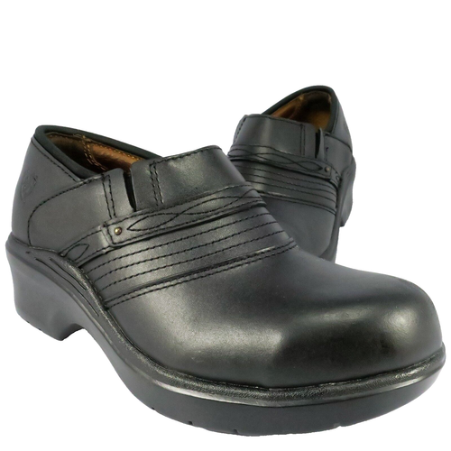 Ariat ATS Steel-Toe Oil & Slip Resisting Clogs Womens Size 6.5B Black ...