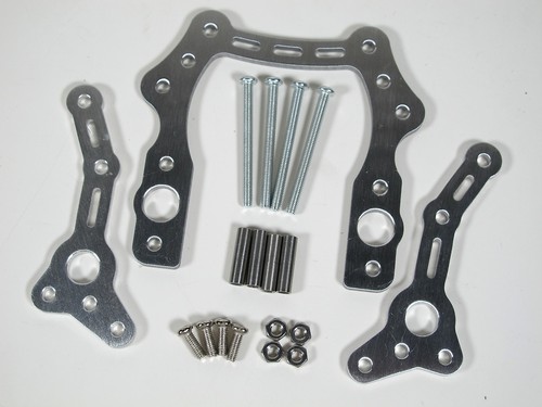 Front & Rear Aluminum Suspension Mount Plate Tamiya 1/10 R/C Frog ...