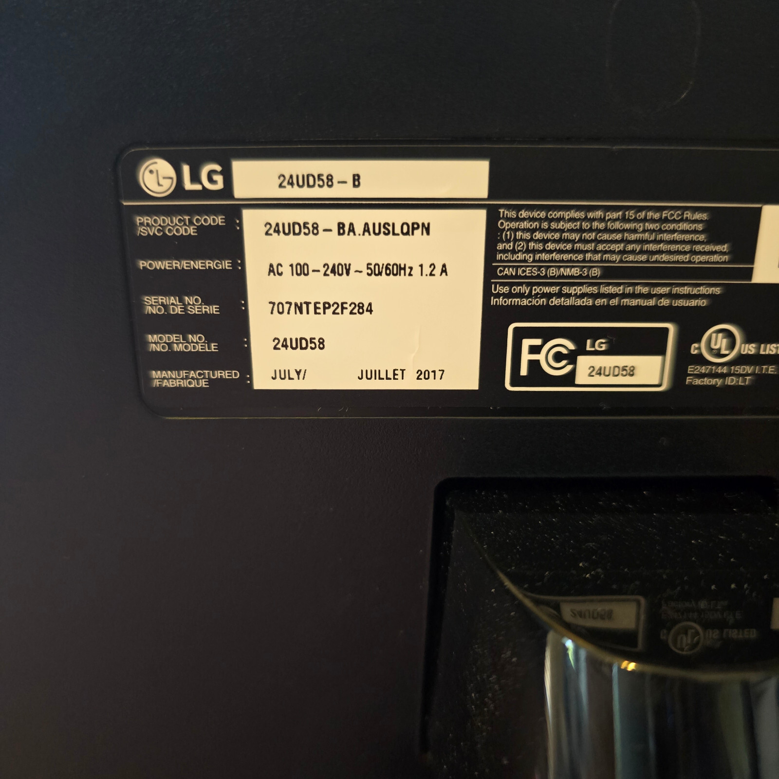 LG 24UD58-B 24 inch Widescreen LED Monitor for sale online | eBay