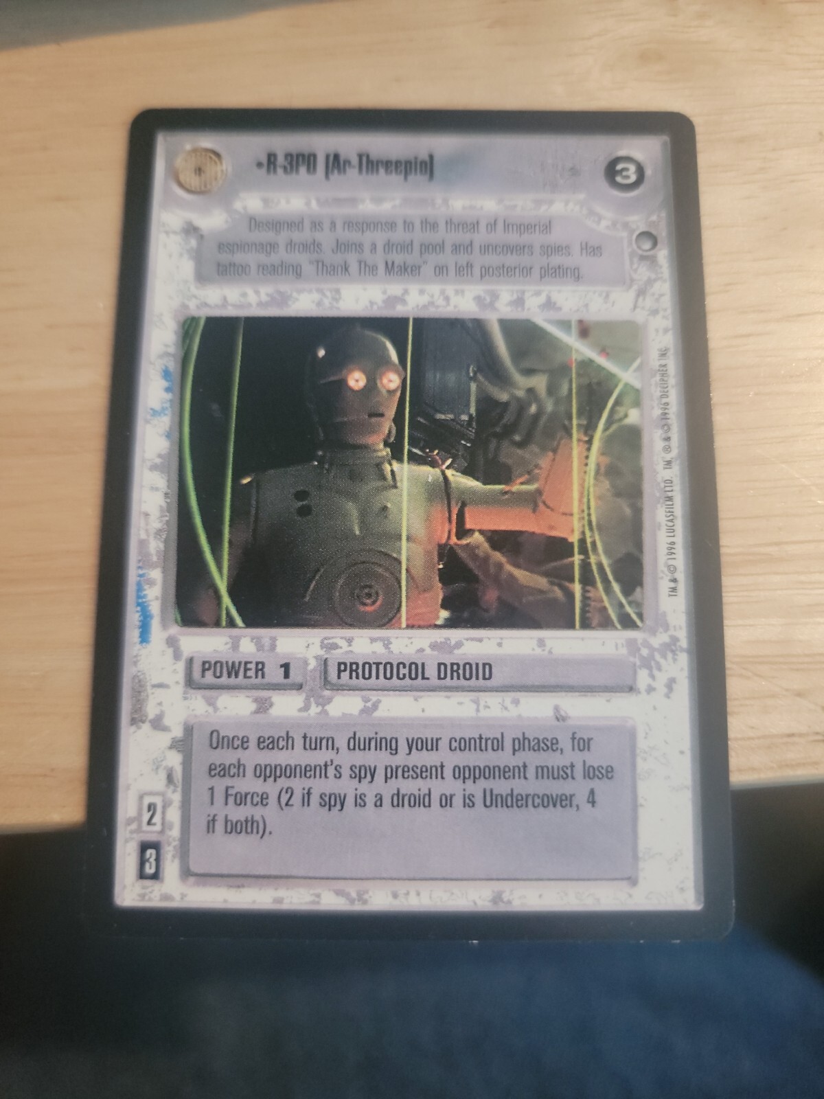 Decipher - Star Wars CCG, R-3PO (Ar-threepio) | eBay