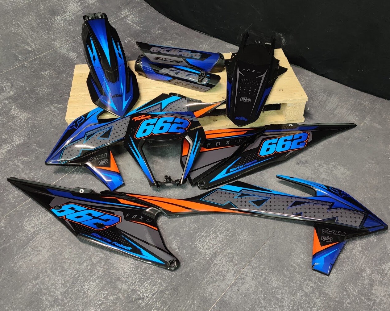 2017-2019 KTM XC-W XCF-W EXC EXC-F Plastics + Graphics Custom Race ...