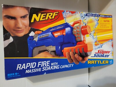 BRAND NEW Nerf Super Soaker Wars Blue Rattler Rapid Fire GREAT GIFT PRESENT | eBay