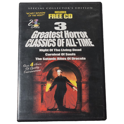 3 Greatest Horror Classics of All Time DVD 2 Disc Set Living Dead ...