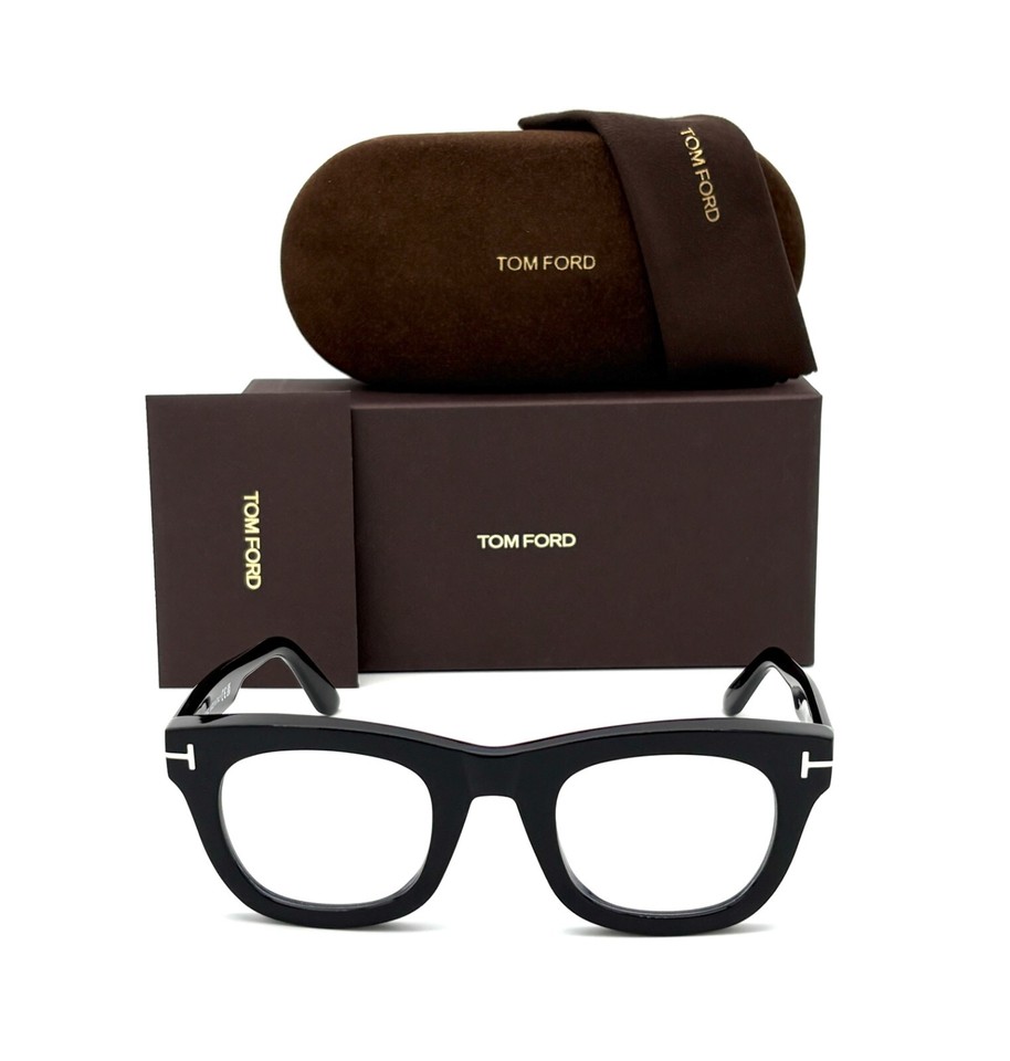 Tom Ford FT5872-B 001 Black / Blue Block 48mm Eyeglasses TF5872 | eBay