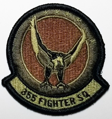 US Air Force 355th Fighter Squadron Subdued Hook Back Patch | eBay