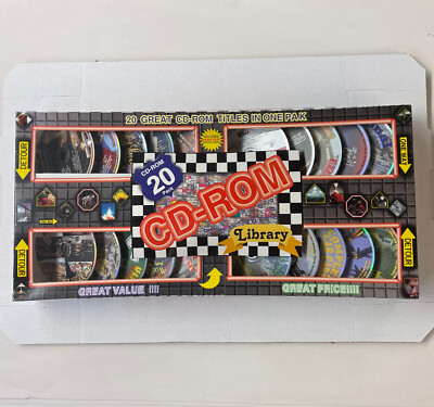 Rare Vintage CD-ROM Games/Apps/Fonts/Images/Software/Etc from Box Set ...