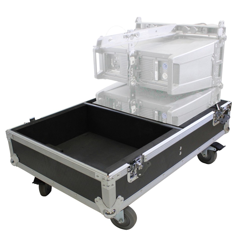 4x RCF HDL6-A W Active Line Array, 2x Pole Mount w/ ProX Case & XLR ...