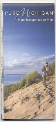 Michigan State Transportation Map Postcards from Pure Michigan | eBay